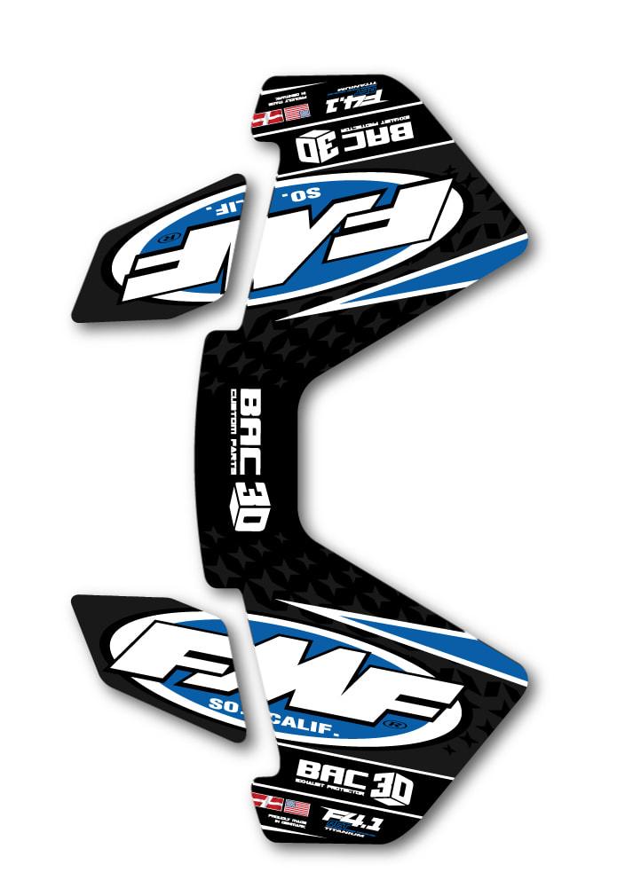 BAC3D custom FMF protector – Southern Supermoto