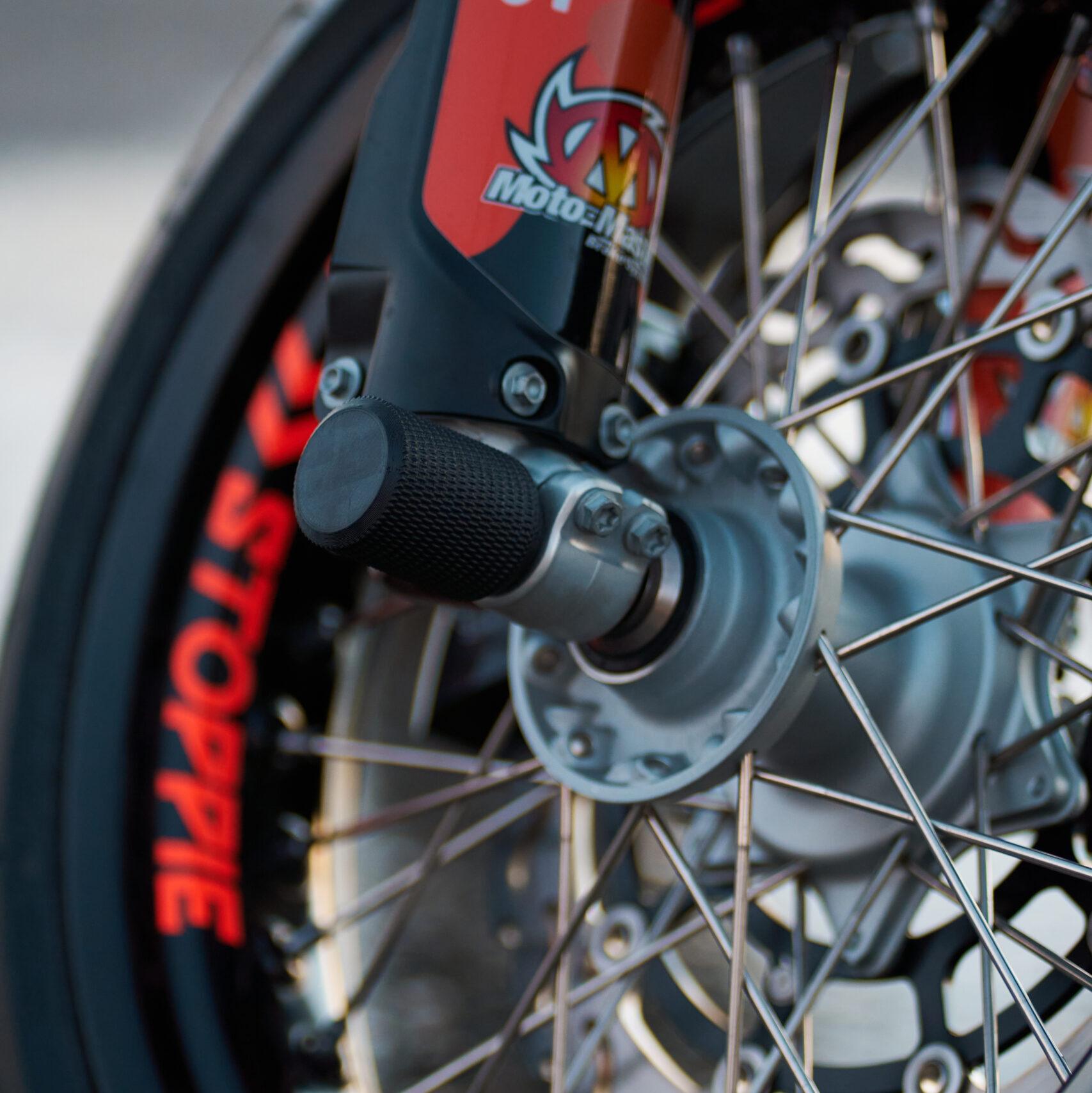BAC3D custom axle sliders – Southern Supermoto